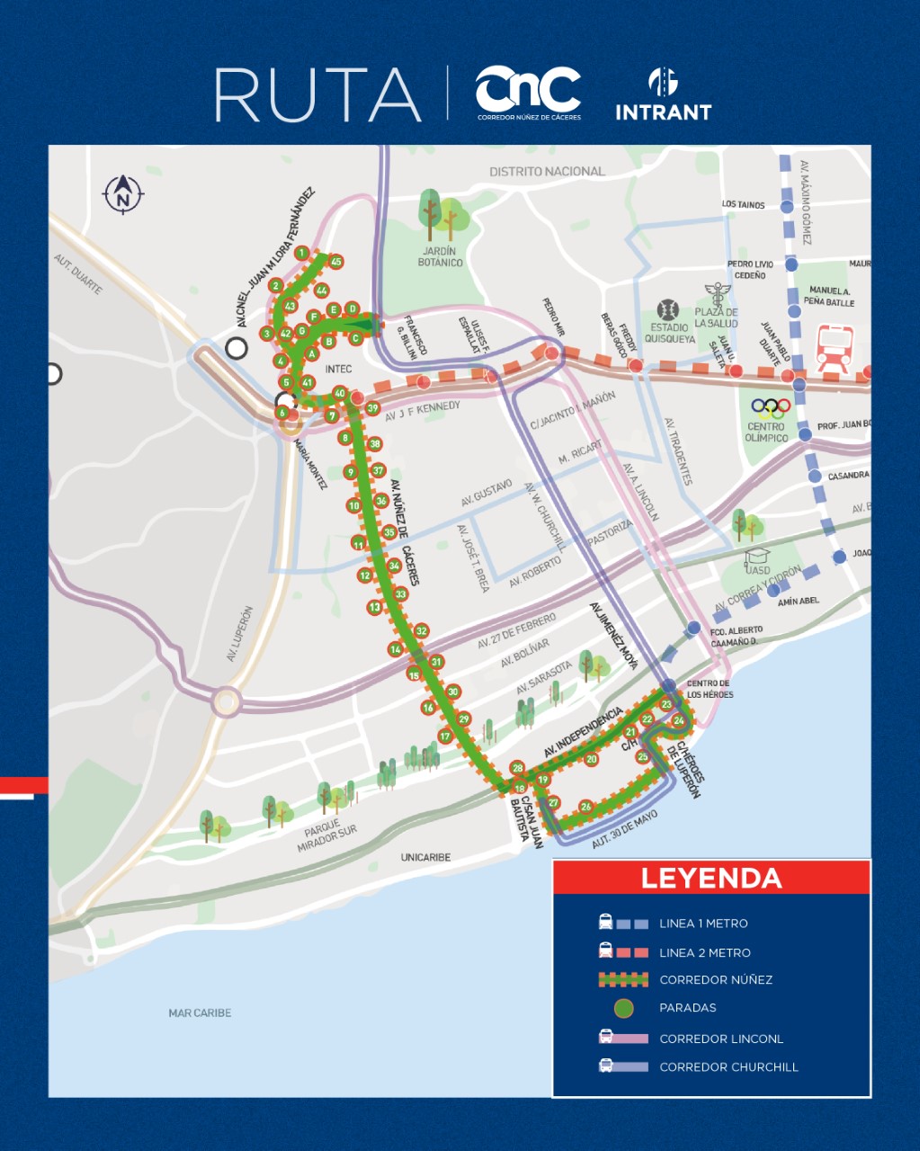 Instituto Tecnológico de Santo Domingo - INTRANT abre ruta que conecta ...