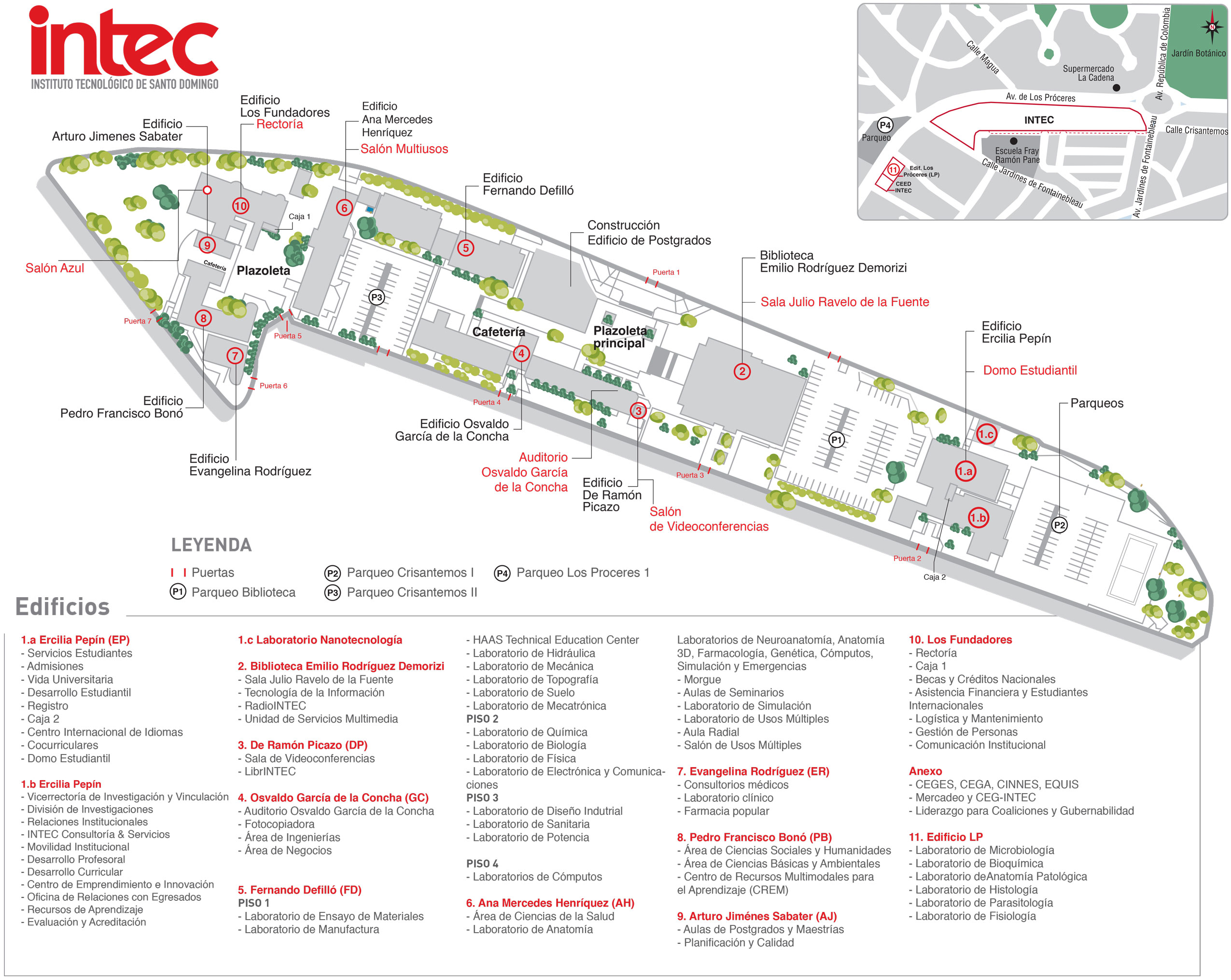 Conoce El Campus - Instituto Tecnológico de Santo Domingo - INTEC
