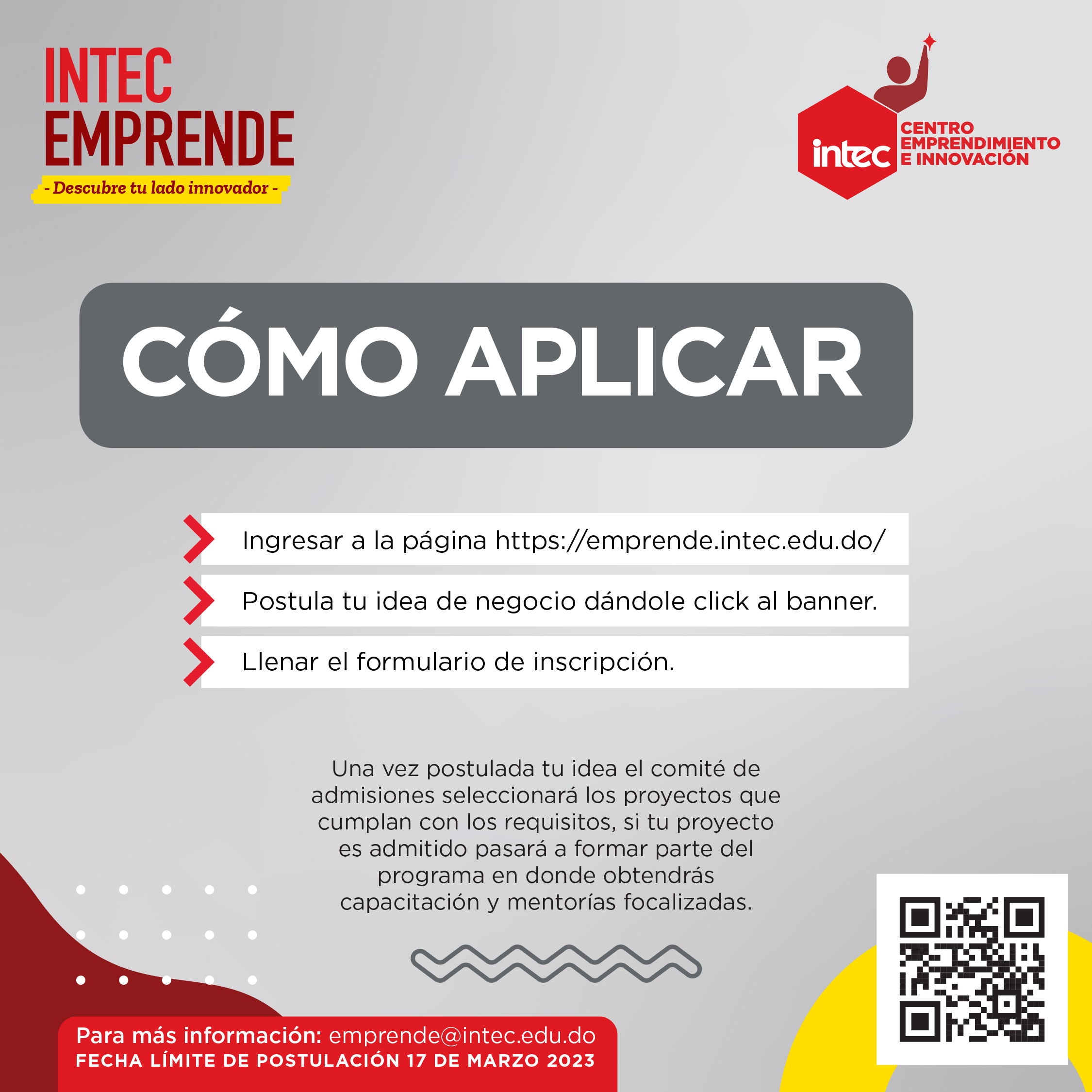 Instituto Tecnológico de Santo Domingo - ¿Ya tienes una idea de negocio ...